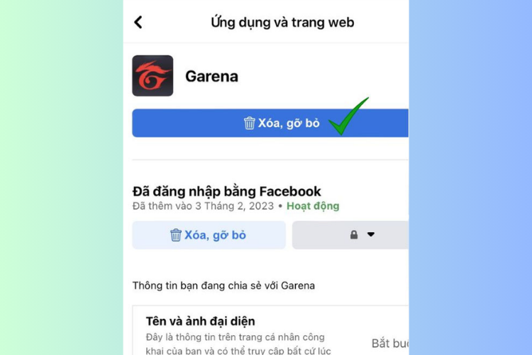Cách gỡ liên kết Facebook với Garena siêu đơn giản