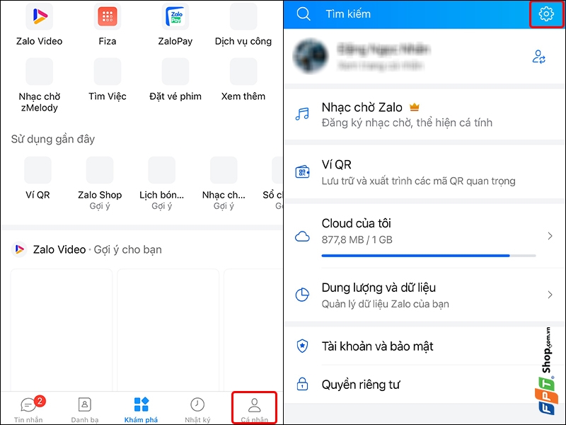 Bật tính năng không cho người lạ xem nhật ký Zalo trên điện thoại