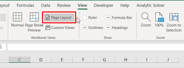 Chi tiết cách hiện thanh Ruler trong Excel bị ẩn đơn giản nhất