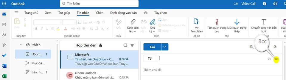 BCC trong Outlook là gì? Cách ẩn/hiện và dùng BCC trong Outlook