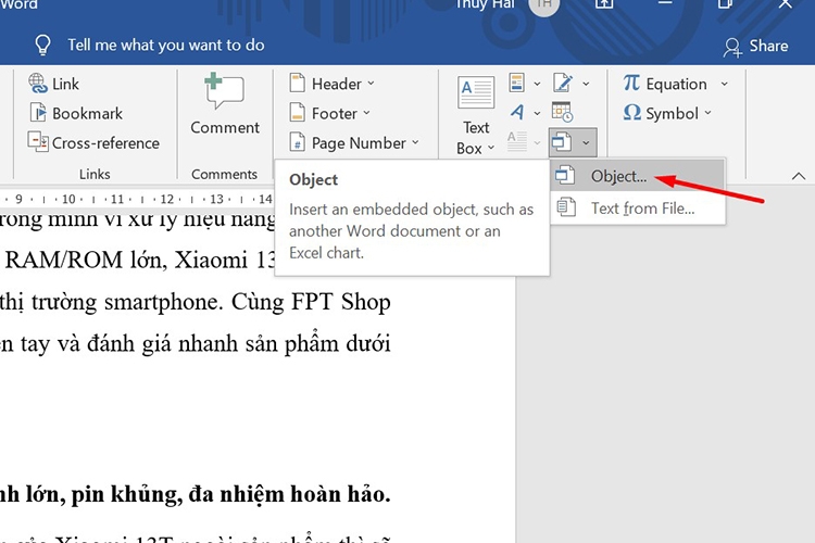 Cách chèn file PDF vào Word cho sinh viên và dân văn phòng