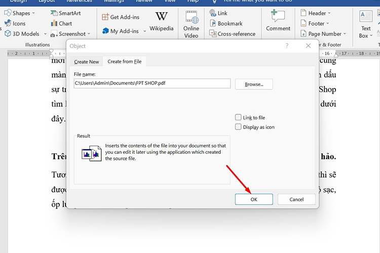Cách chèn file PDF vào Word cho sinh viên và dân văn phòng