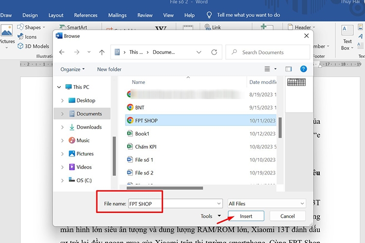 Cách chèn file PDF vào Word cho sinh viên và dân văn phòng