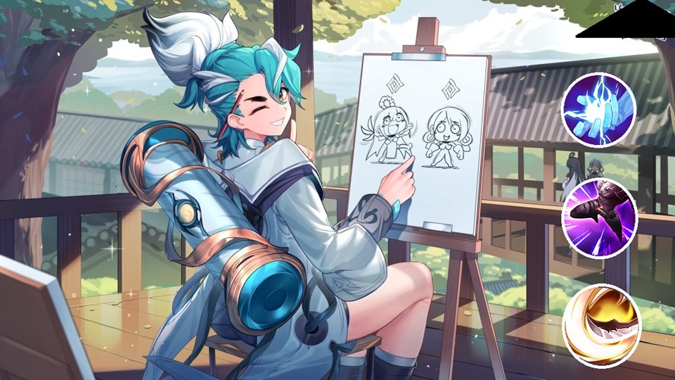 Cách chơi Yan Liên Quân - Lên đồ, chỉnh phù hiệu, bảng ngọc