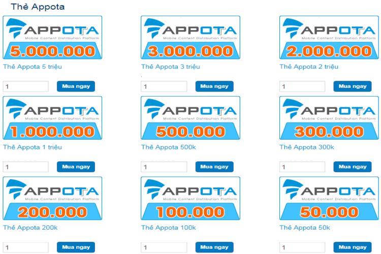 Thẻ Appota là gì? Địa chỉ mua thẻ Appota giá tốt nhất thị trường
