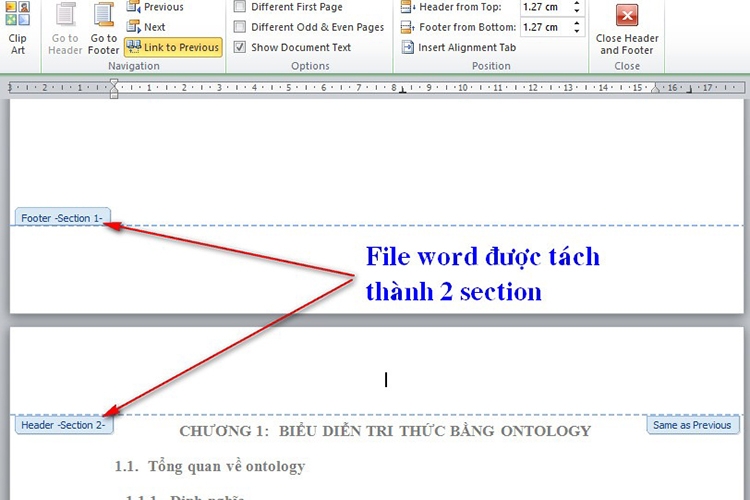 Hướng dẫn cách tạo section trong Word đơn giản mà hữu ích