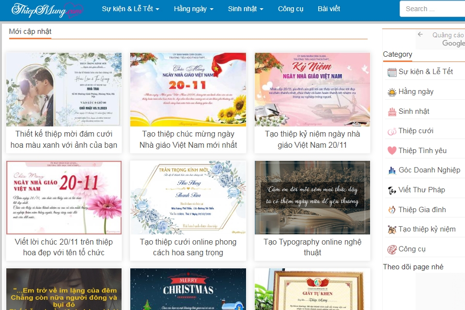11 website thiết kế thiệp cưới online miễn phí cho các cặp đôi
