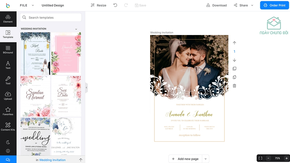 11 website thiết kế thiệp cưới online miễn phí cho các cặp đôi