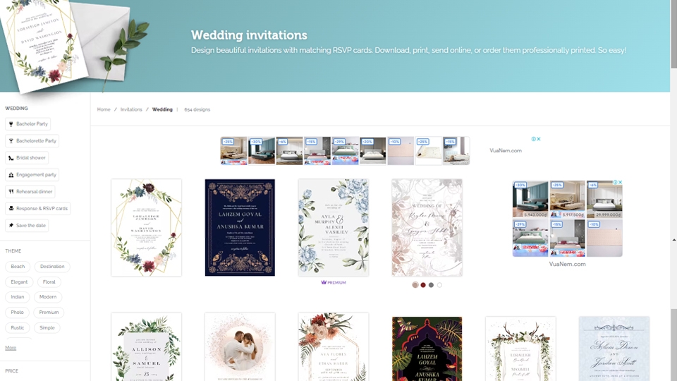 11 website thiết kế thiệp cưới online miễn phí cho các cặp đôi