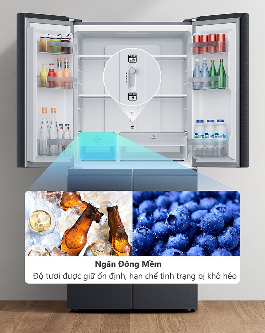 Tìm hiểu chi tiết ngăn đông mềm Power Cooling của tủ lạnh Samsung