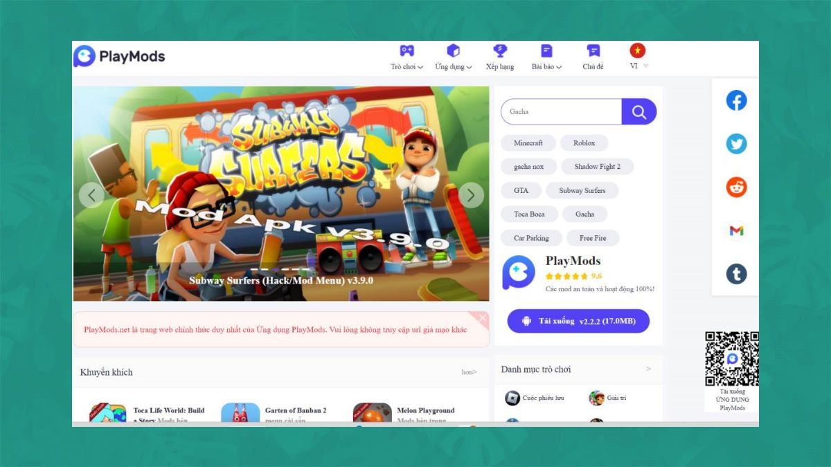 Playmods là gì? Các tính năng và chi tiết cách tải Playmods