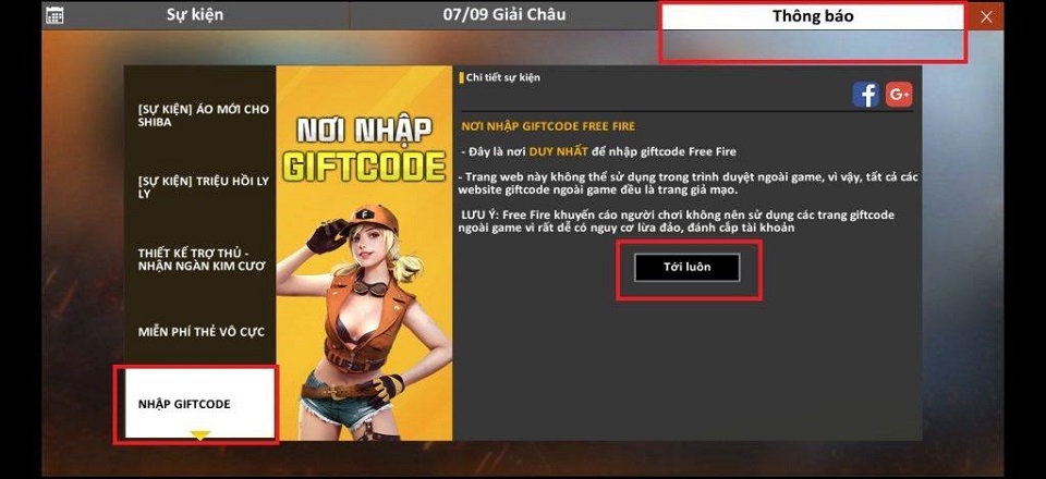 Full list code Free Fire mới nhất cập nhật tháng 12/2025