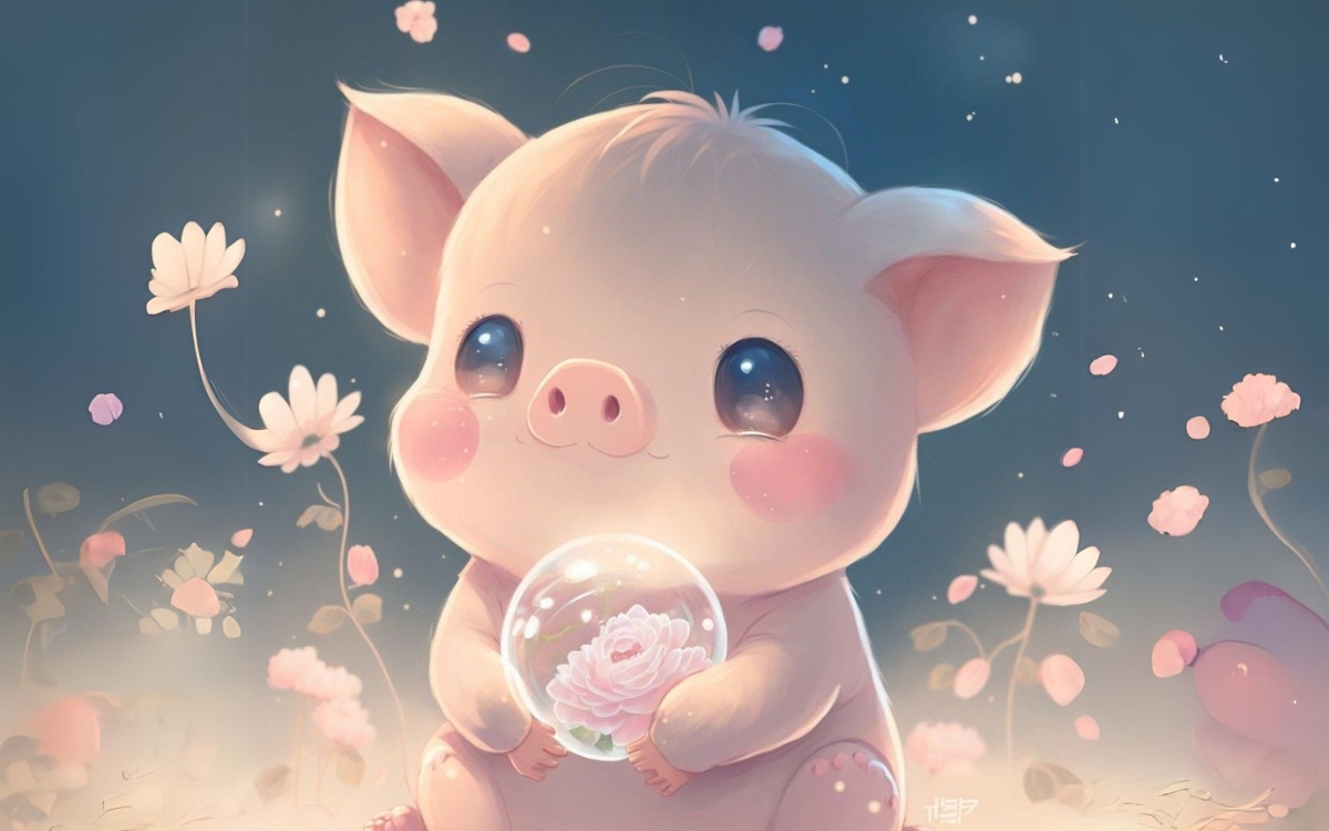 Lưu ngay 100+ hình nền con heo đáng yêu cho điện thoại, máy tính
