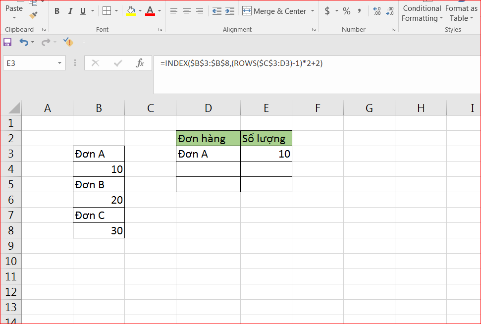Hướng dẫn sử dụng hàm ROWS trong Excel đơn giản và dễ hiểu