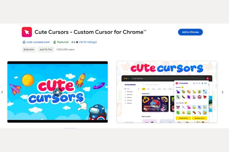 Thay áo cho con trỏ chuột với Custom Cursor trên Chrome
