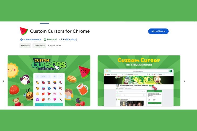 Thay áo cho con trỏ chuột với Custom Cursor trên Chrome