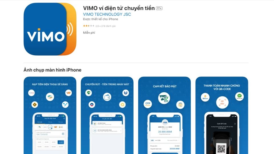 Ví Vimo là gì? Tính năng nổi bật và mức phí của ví Vimo