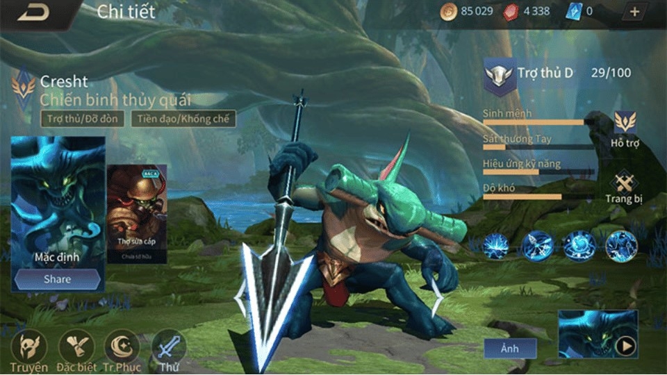 Cách chơi Cresht Liên Quân chuẩn nhất mà game thủ cần biết