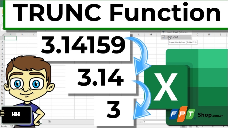 Hàm TRUNC là gì? Cách sử dụng hàm TRUNC để làm tròn số