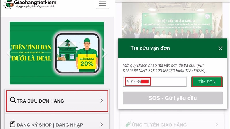 Cách tra cứu đơn Giao Hàng Tiết kiệm (GHTK) và theo dõi đơn hàng