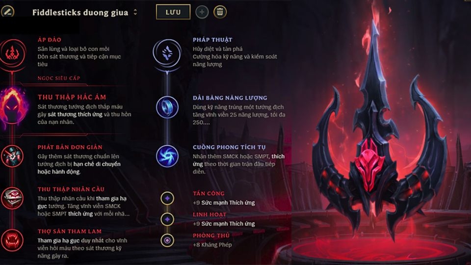 Build Fiddlesticks mùa 13 - Cách combo, lên đồ và bảng ngọc chuẩn