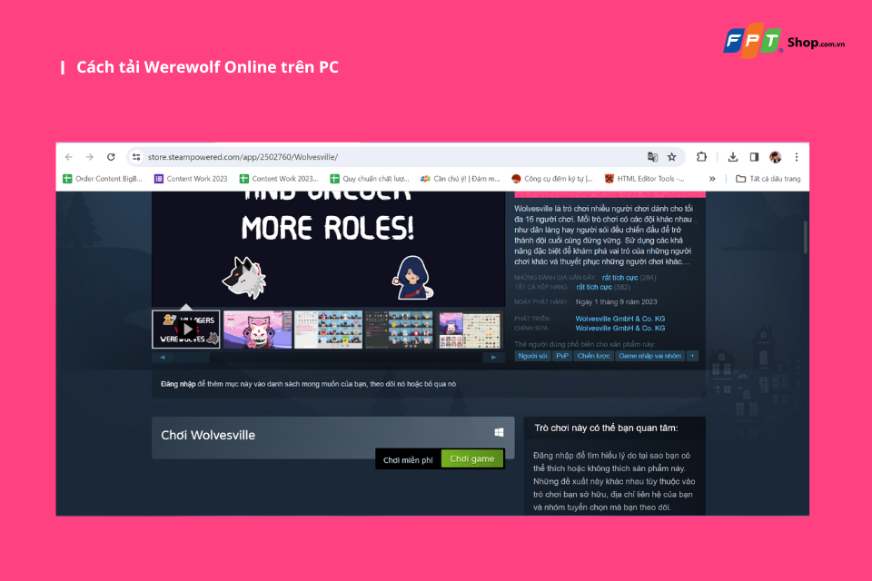 Hướng dẫn chi tiết cách tải Werewolf Online cho tất cả thiết bị