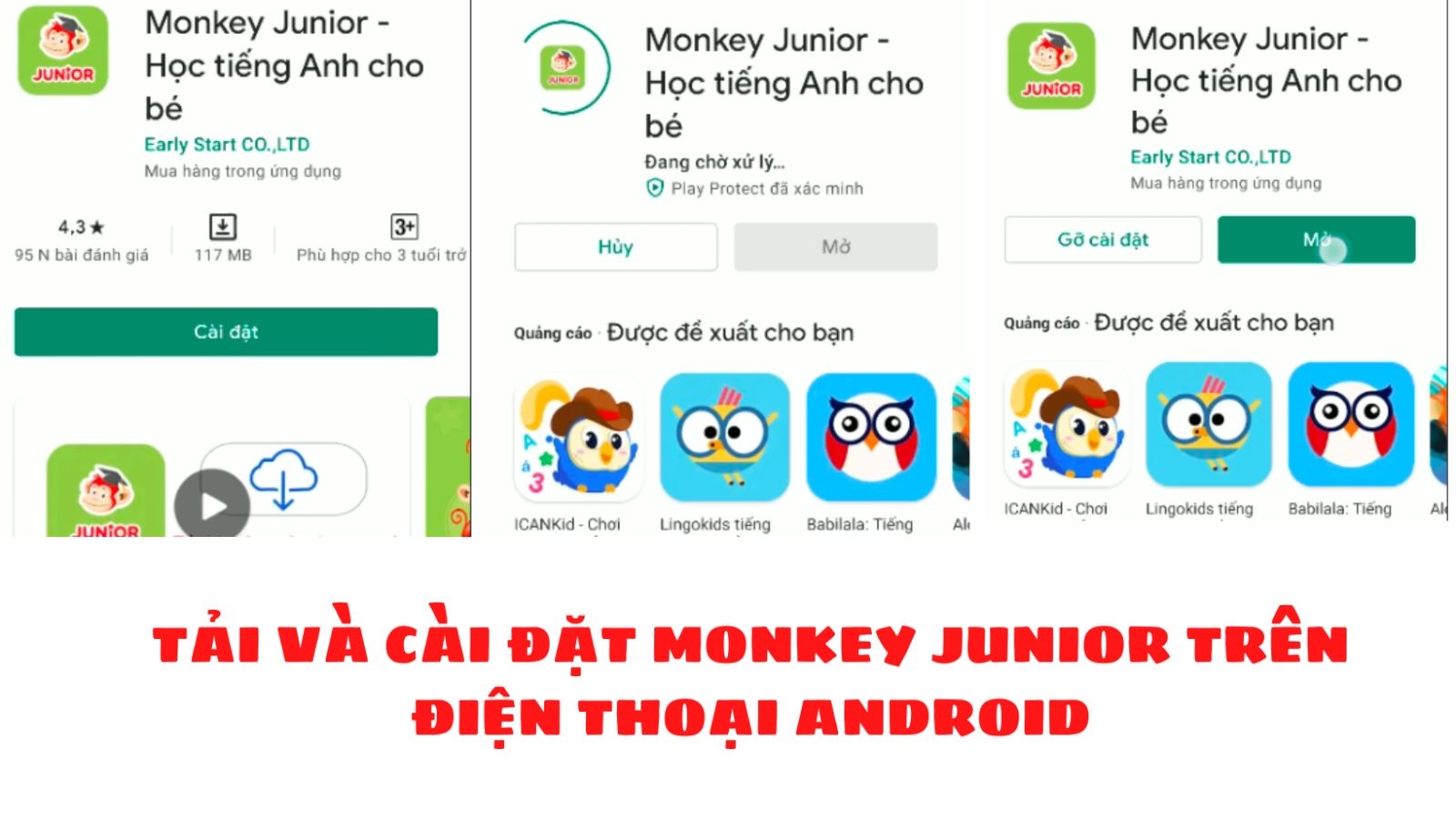 Monkey Junior - Phần mềm học tiếng Anh cho trẻ em tốt nhất