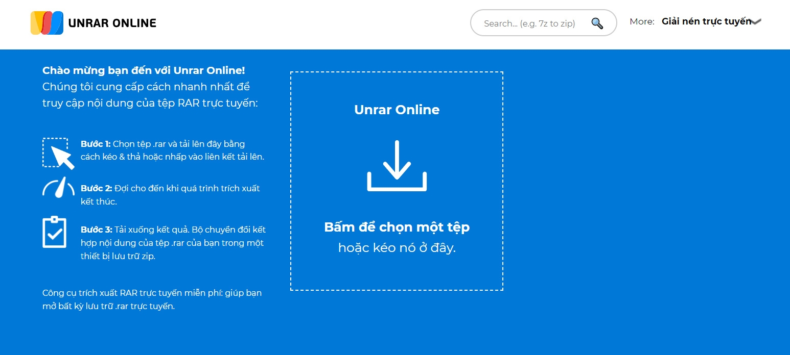 Tổng hợp một số trang giải nén file rar online tốt nhất hiện nay