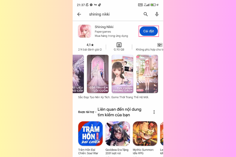 Hướng dẫn cách cài đặt Shining Nikki trên Android và iOS