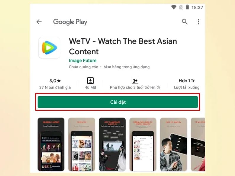 WeTV - Ứng dụng xem phim Trung Quốc, Hàn Quốc hay bất tận