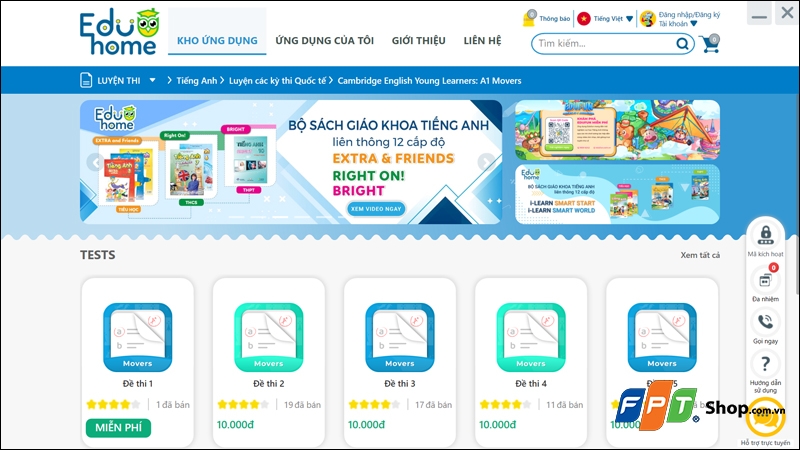 Eduhome - Học tiếng Anh hiệu quả với ứng dụng giáo dục