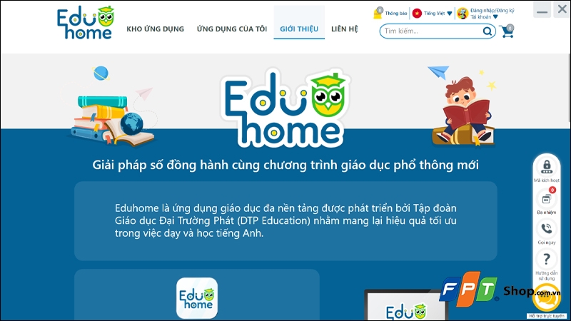 Eduhome - Học tiếng Anh hiệu quả với ứng dụng giáo dục