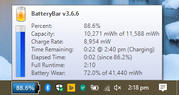 Batterybar – Một ứng dụng quản lý pin không thể thiếu cho laptop