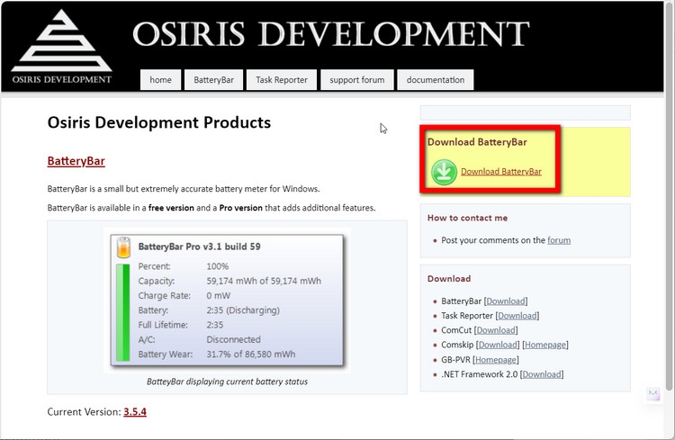 Batterybar – Một ứng dụng quản lý pin không thể thiếu cho laptop