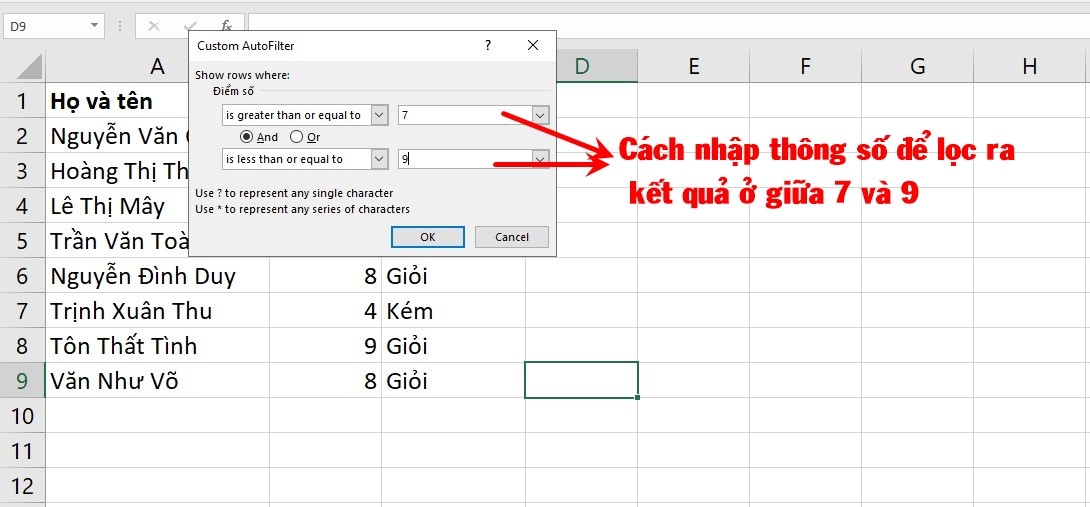 Hàm Filter trong Excel và cách sử dụng thông qua ví dụ cụ thể
