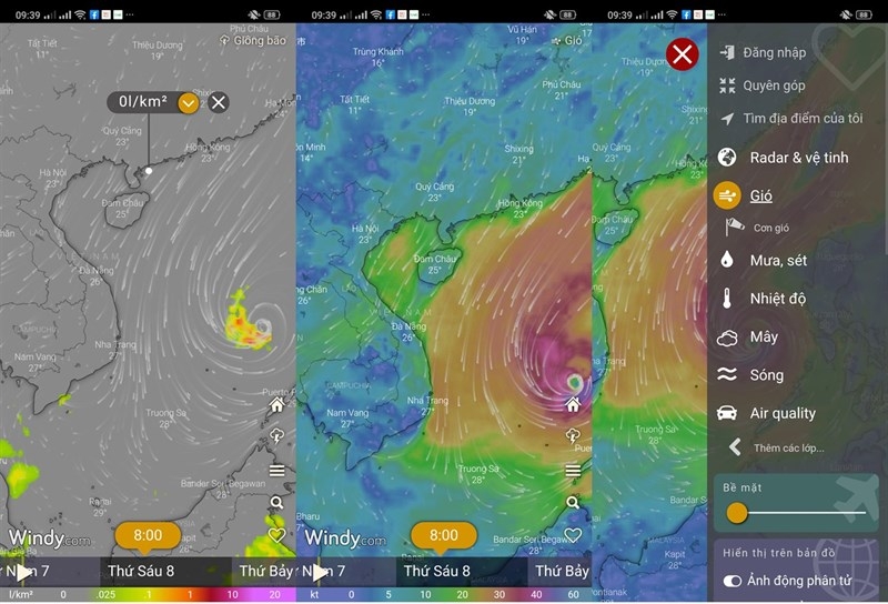 Hé lộ về Windy.com: Ứng dụng dự báo tình hình thời tiết cực chuẩn