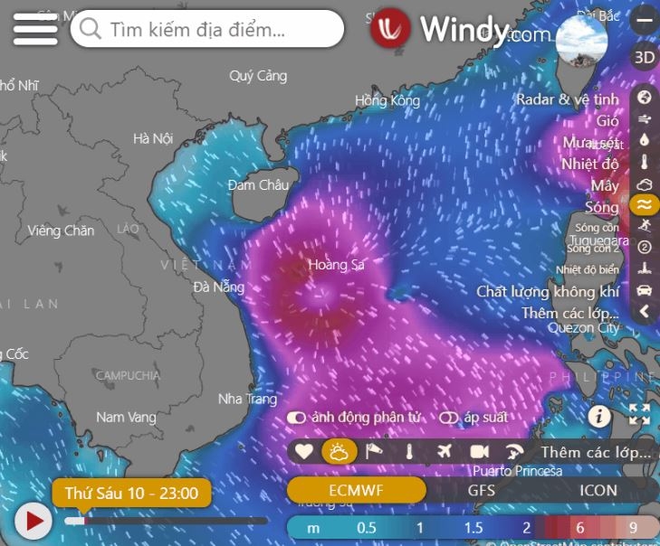 Hé lộ về Windy.com: Ứng dụng dự báo tình hình thời tiết cực chuẩn