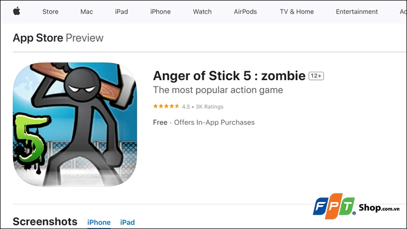 Anger of stick 5: Game hành động nhập vai kinh điển