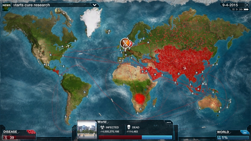 Plague Inc.: Trò chơi mô phỏng chiến lược gây nghiện