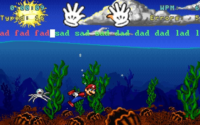Mario Teaches Typing - Cách tải và chơi game luyện gõ phím