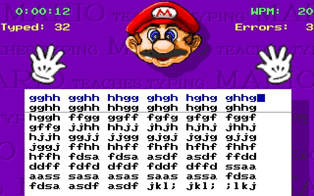 Mario Teaches Typing - Cách tải và chơi game luyện gõ phím