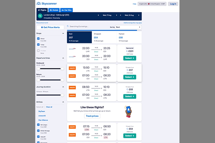 Skyscanner là gì? Tính năng, cách tải và sử dụng Skyscanner