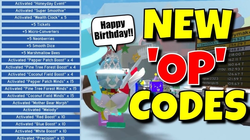 Code Bee Swarm Simulator mới 12/2025: Cách nhập và sử dụng