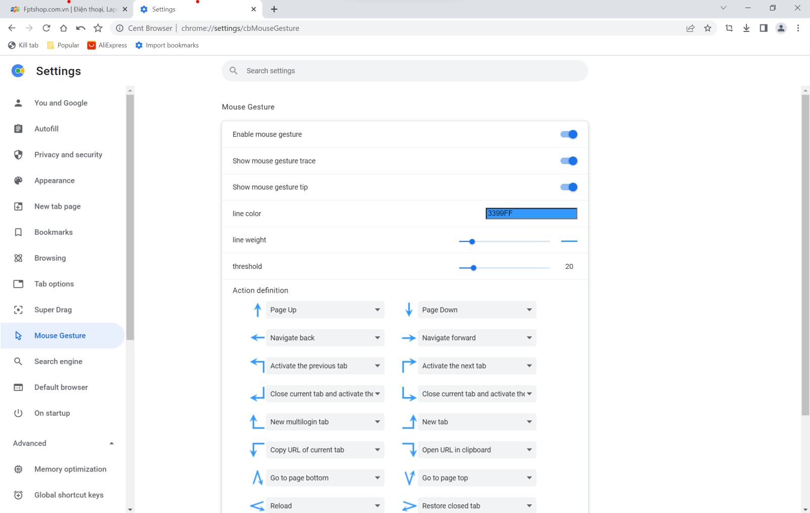 Cent Browser: Trình duyệt với tính năng tinh chỉnh cho người dùng