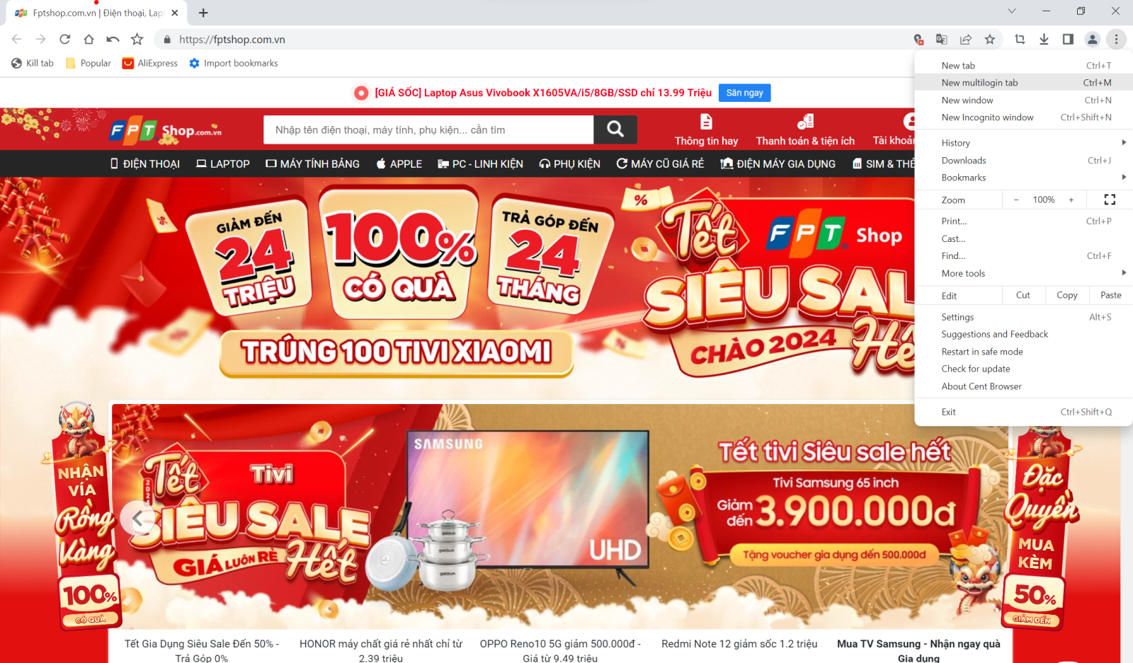 Cent Browser: Trình duyệt với tính năng tinh chỉnh cho người dùng