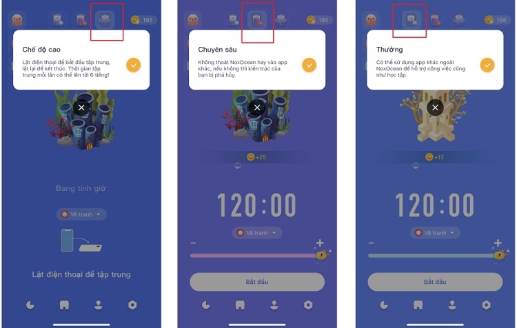 Nox Ocean - Ứng dụng nâng cao khả năng tập trung hiệu quả