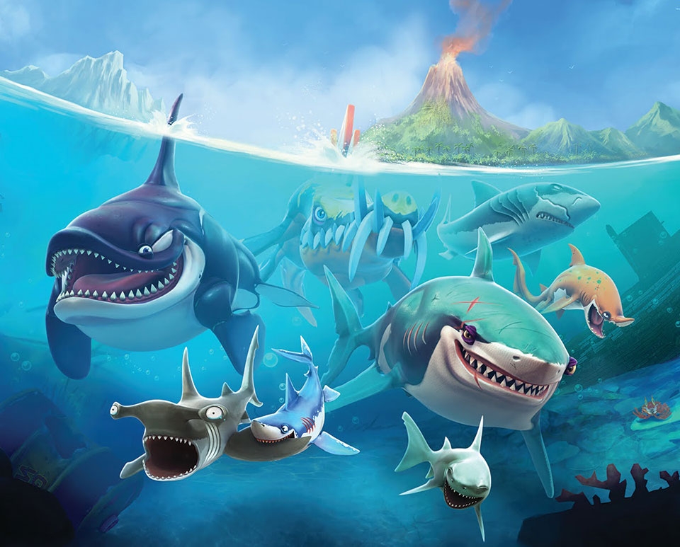 Hungry Shark World: Trở thành siêu cá mập săn mồi khắp đại dương