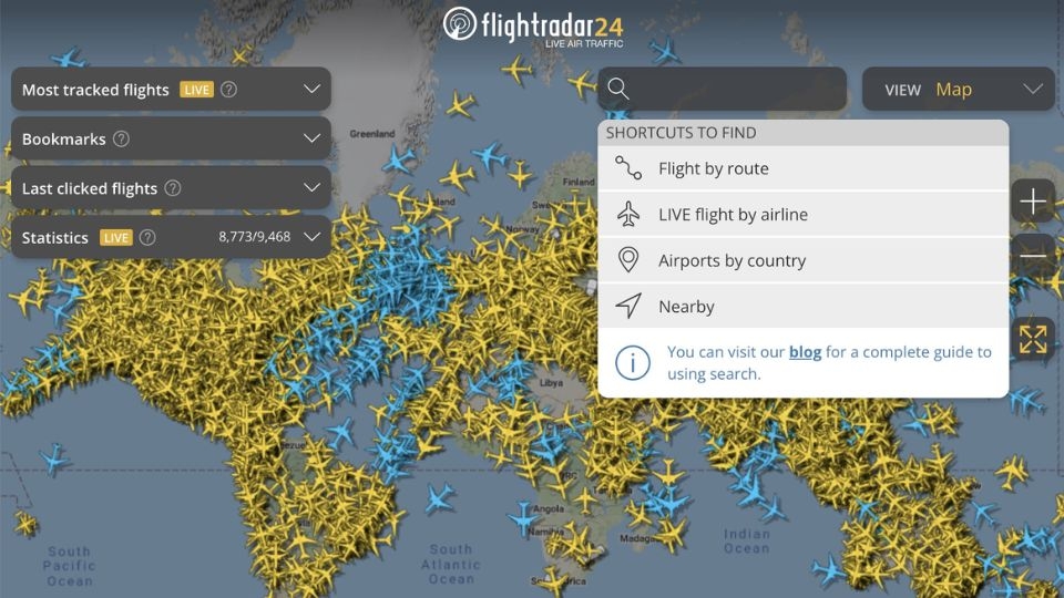Theo dõi chuyến bay một cách tiện lợi với ứng dụng Flightradar24