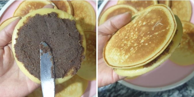 Cách làm bánh Dorayaki (bánh rán Doremon) bằng chảo chống dính