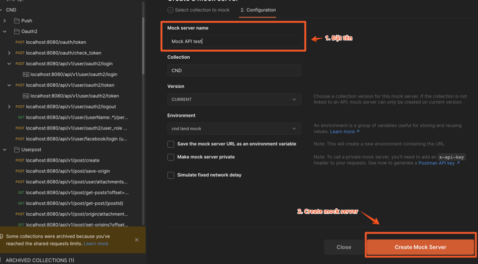 Hướng dẫn cách tạo Mock API server với Postman hiệu quả